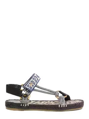 Valentino Garavani 20mm Lake Powell Embroidered Sandals - Black