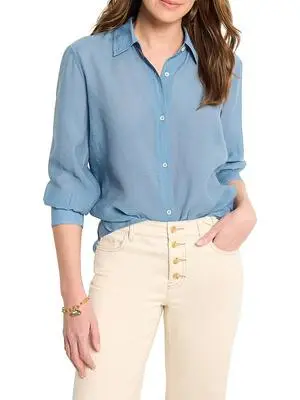 NIC+ZOE Breeze Shirt Misty Blue