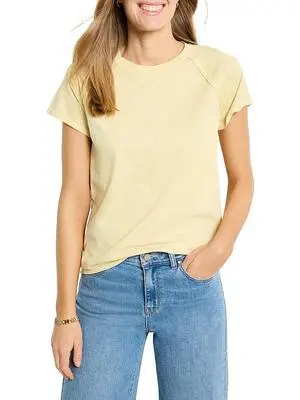 NIC+ZOE Crewneck Slub Tee Chamomile