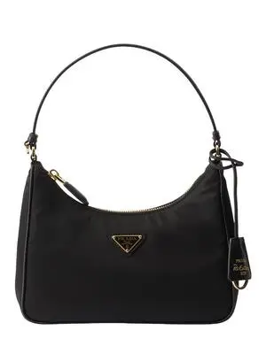 Prada Re-Edition 2005 Re-Nylon And Saffiano Mini Bag Black/gold