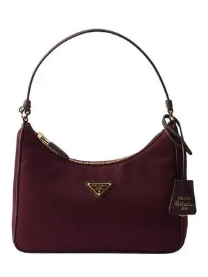 Prada Re-edition 2005 Re-nylon And Saffiano Mini Bag - Burgundy