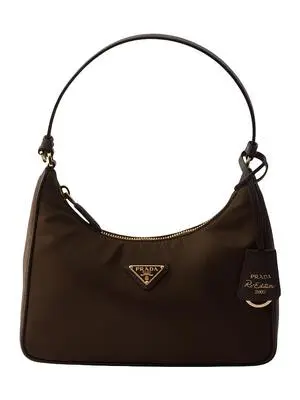 Prada Re-Edition 2005 Re-Nylon And Saffiano Mini Bag Dark Brown