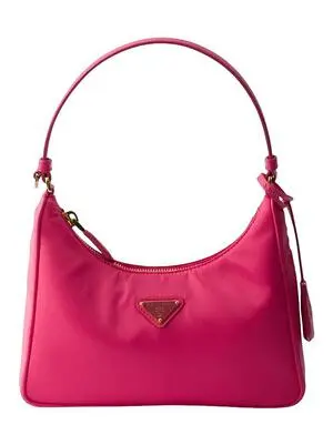 Prada Re-Edition 2005 Re-Nylon And Saffiano Mini Bag Dark Pink