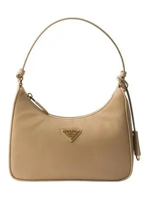 Prada Re-Edition 2005 Re-Nylon And Saffiano Mini Bag Light Brown