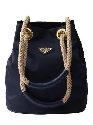 Prada Re-nylon Small Bucket Bag - Blue