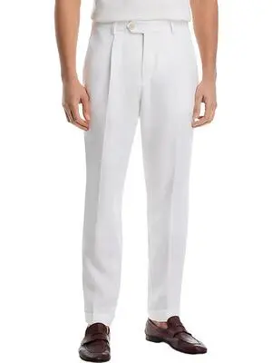 BOSS Camel Peet Pleat Pants - White