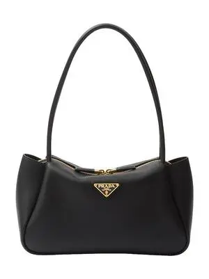 Prada Darling Medium Leather Shoulder Bag - Black