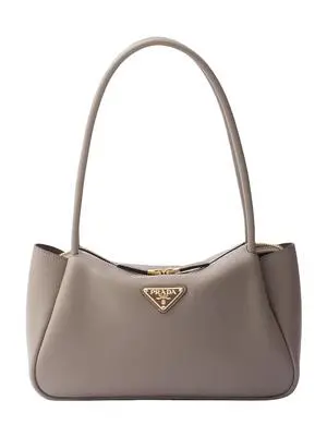 Prada Darling Medium Leather Shoulder Bag Grey