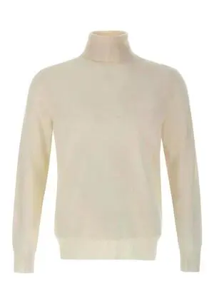 KANGRA High-Neck Pullover Sweater White