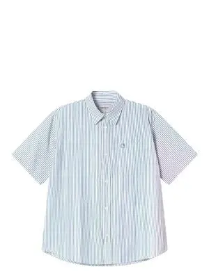 Carhartt Work In Progress Striped Cotton Shirt - Blue