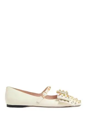 Valentino Garavani Bowow Mary-jane Ballet Flats - Neutrals