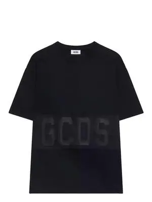 Gcds Logo-tape T-shirt - Black