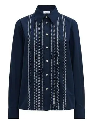 CALLAS MILANO Arletty Embroidered Shirt - Blue