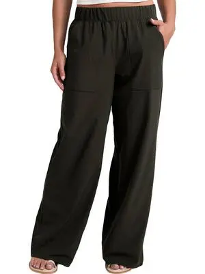 Beyond Yoga Wide-leg Utility Trousers - Olive Ink