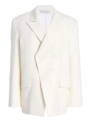 NICCOLO PASQUALETTI Alfa Crepe Jacket - White