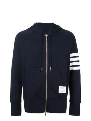 Thom Browne 4-bar Hoodie - Blue