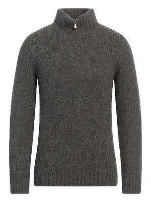 Eleventy Wool Blend Half-zip Sweater - Grey
