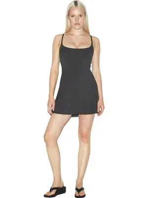 SKIMS Smooth Layers Scoop Neck Mini Dress Graphite