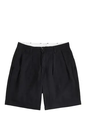SERVICE WORKS LONDON Cotton Pleated Shorts Black