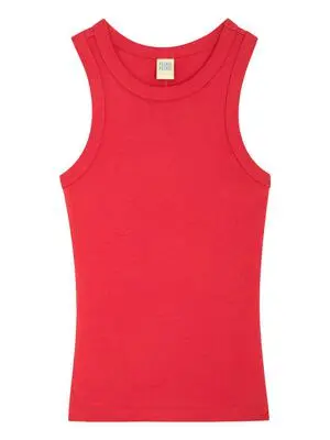 FLORE FLORE Hannah Cotton Tank - Red