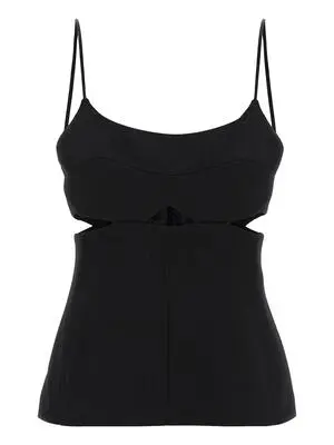 Victoria Beckham Cut-out Cami Top - Black
