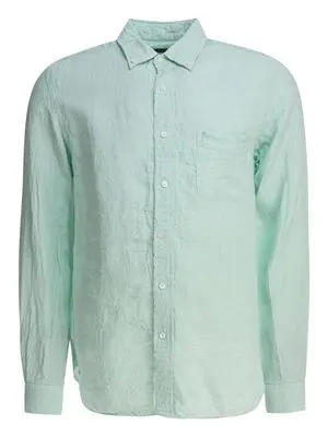 BEAMS Linen Solid Shirt - Green