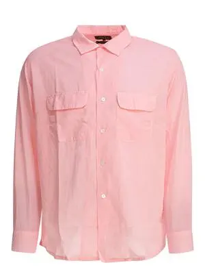BEAMS Camp Collar Shirt - Pink