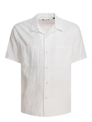 VIN CE. Seersucker Shirt - White