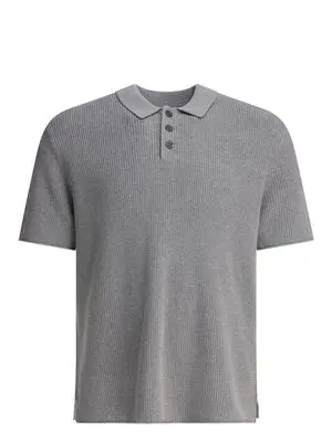 ALEX MILL Eastwood Polo Shirt Grey