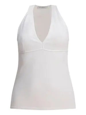 Max Mara Viscose Blend Top - White