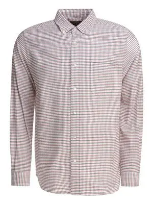 BEAMS Oxford Tattersall Shirt - White