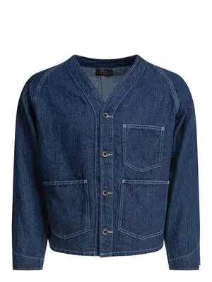 BEAMS Engineer Denim Jacket - Blue