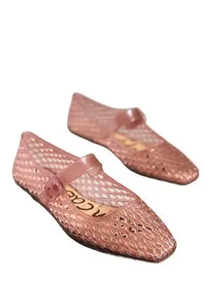 Sam Edelman Michaela Mary Jane Jelly Flats Pink