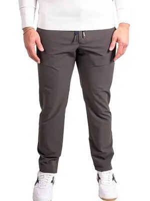 MACEOO Slim Fit Drawstring Pants - Grey