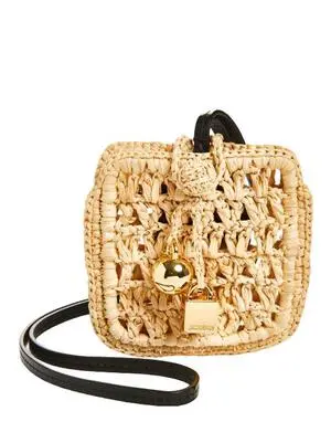 Jacquemus Le Porte Spiaggia Raffia Airpod Pouch - Natural 142