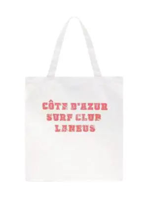 LANEUS Côte D'azur Tote Bag - White