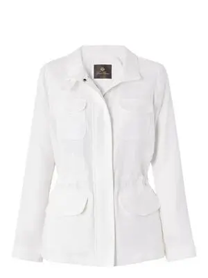 Loro Piana Traveller Linen Jacket - White