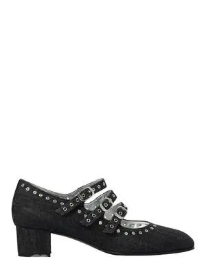 CAREL Buckled Mary Jane Pumps - Black