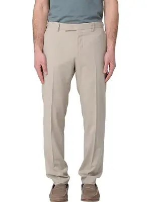 PT TORINO PT Torino Virgin Wool Slim Fit Trousers Beige
