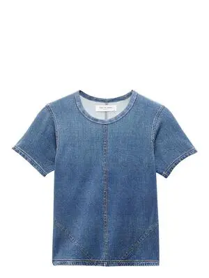 Rag & Bone Miramar Jersey Baby Tee Cosmos