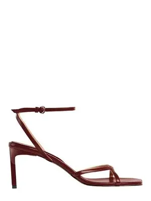 Dear Frances Criss Leather Sandals - Bordeaux
