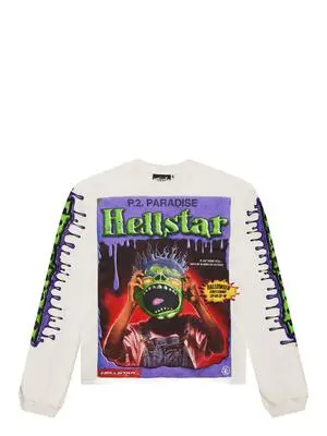 HELLSTAR Horror Book Long-sleeve - White