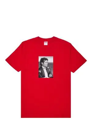 Supreme Michael Jackson Portrait Tee 'red' Red