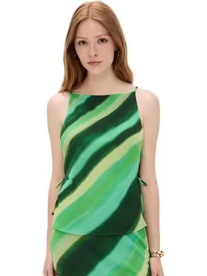 SEVEN WONDERS Loralei Top - Green Stripe