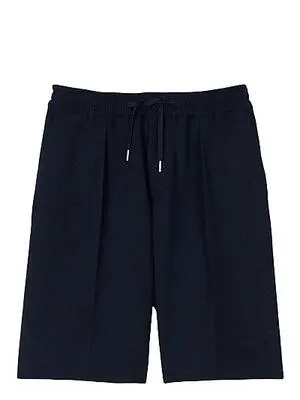 Sandro Regular Fit Stretch-jersey Shorts - Navy Blue