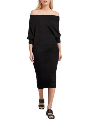 MARCELLA Julia Off The Shoulder Jersey Dress