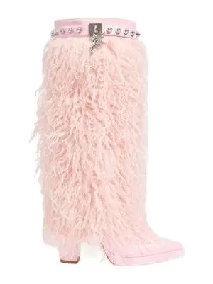 SPARKL Paris Faux Fur Boots Pink