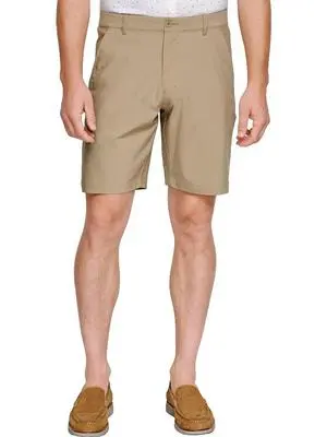 Johnston & Murphy XC4 Performance Straight Leg Shorts Beige