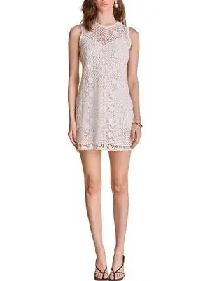 ENGLISH FACTORY English Factory Sleeveless Openwork Minidress