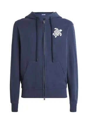 Vilebrequin Embroidered Zip-up Hoodie - Navy